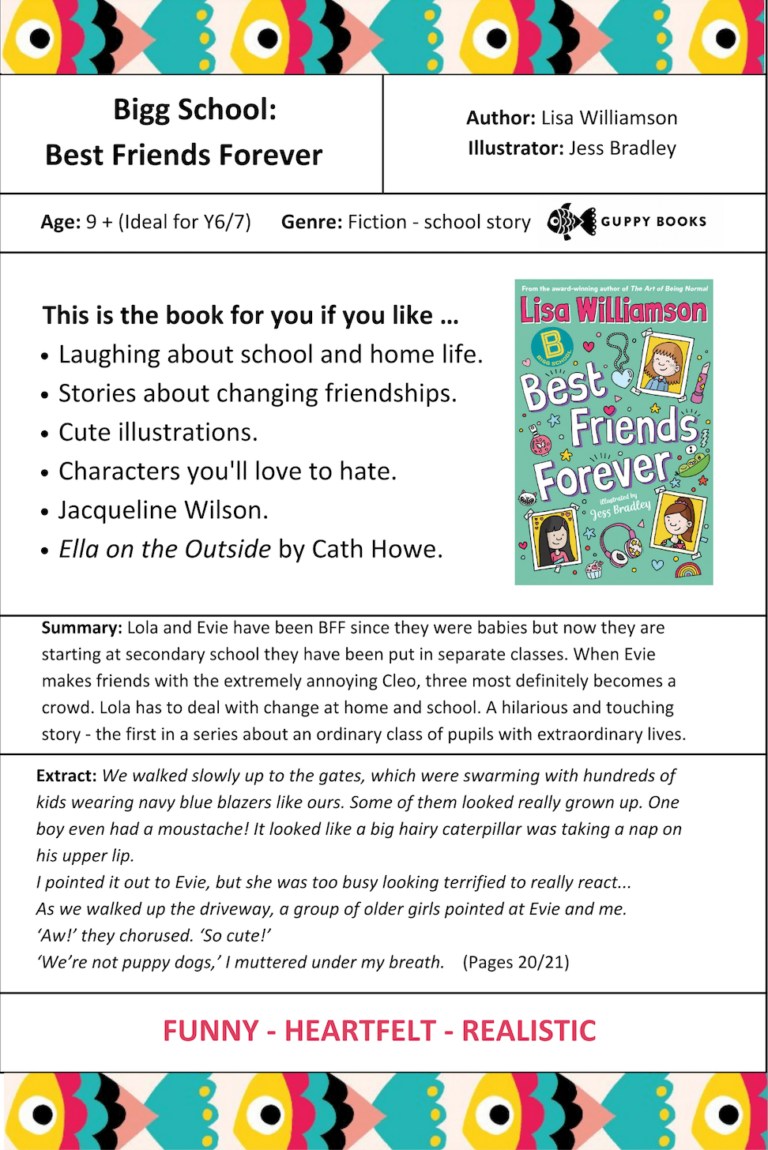 Bigg School teaching Resource - Best Friends Forever