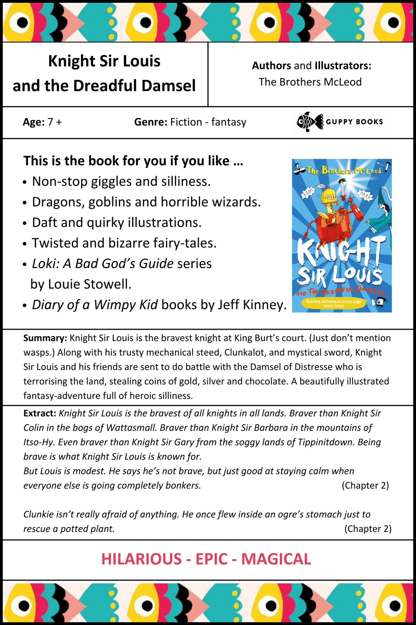 Knight Sir Louis series - Guppy Books